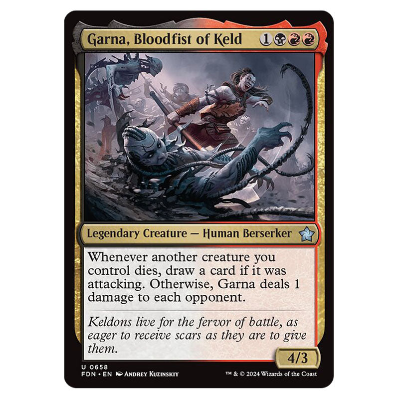 Magic The Gathering - Foundations - Garna, Bloodfist of Keld - 0658