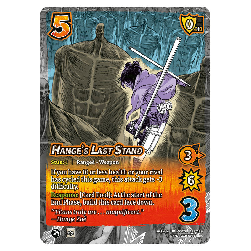 Attack on Titan - Apocalypse - Hange's Last Stand (UR) - 155/189