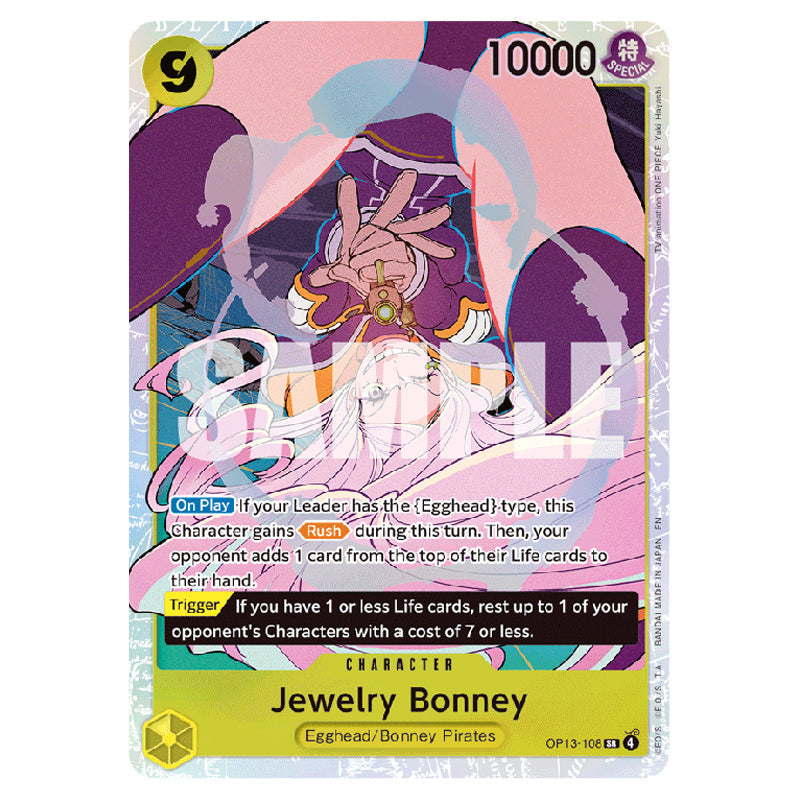 One Piece - Carrying on his Will - Jewelry Bonney (Super Rare) - OP13-