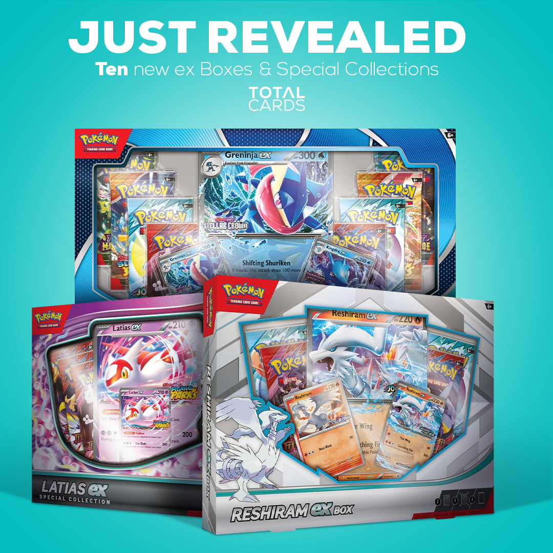 Ten Pokemon ex Boxes and Special Collections have been revealed!