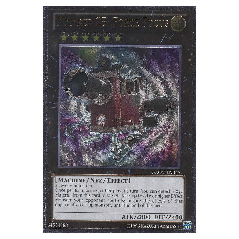 Yu-Gi-Oh! - Galactic Overlord - Number 25: Force Focus (Ultimate Rare)