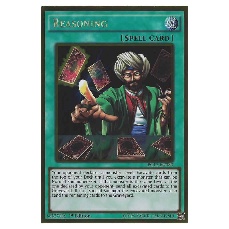 Yu-Gi-Oh! - Premium Gold - Infinite Gold - Reasoning (Gold Rare) PGL3-