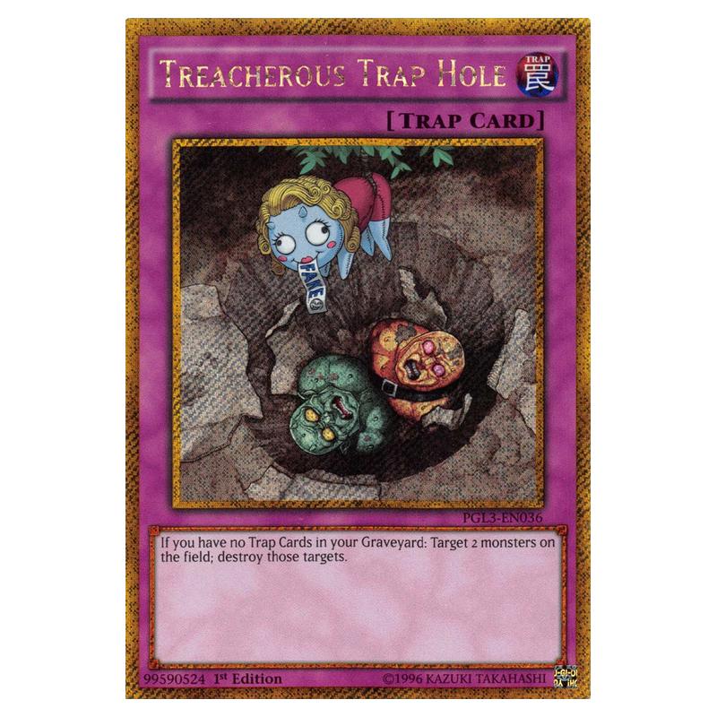 Yu-Gi-Oh! - Premium Gold - Infinite Gold - Treacherous Trap Hole (Gold