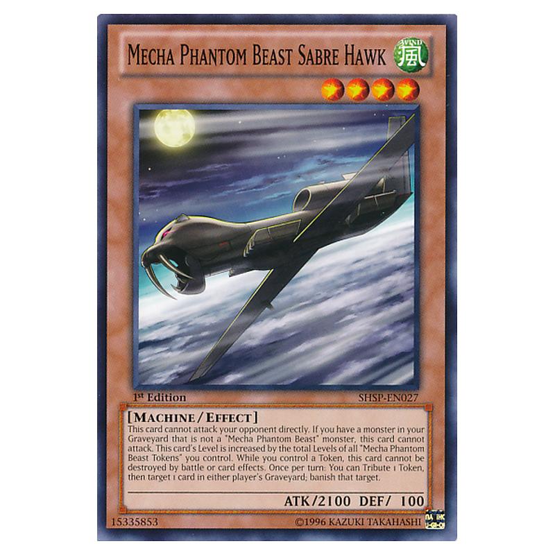 Yu-Gi-Oh! - Shadow Specters - Mecha Phantom Beast Sabre Hawk (Common)