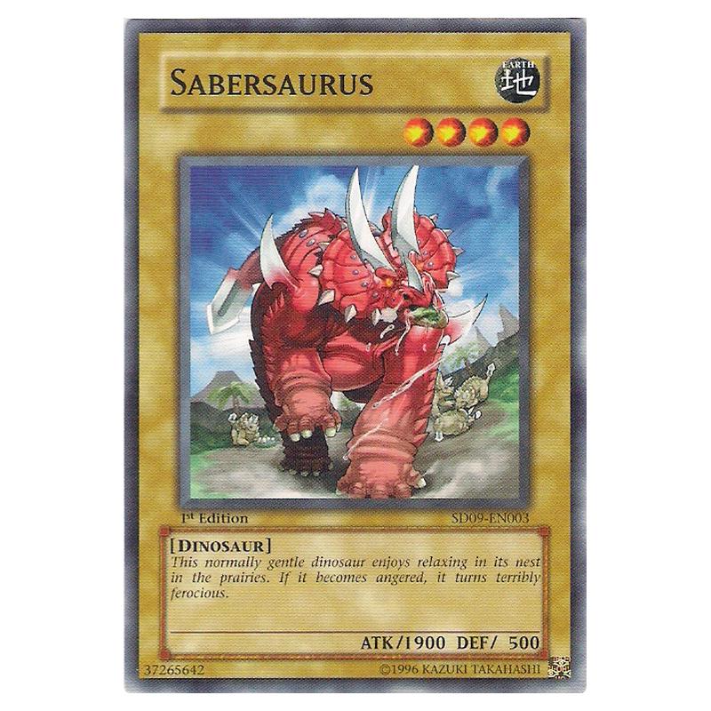 Yu-Gi-Oh! - Structure Deck - Dinosaur's Rage - Sabersaurus (Common) SD
