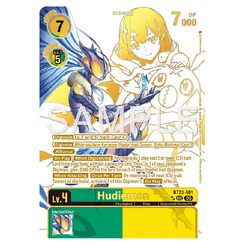 Digimon Card Game - BT-23: Booster Hackers' Slumber - Hudiemon - (SEC)
