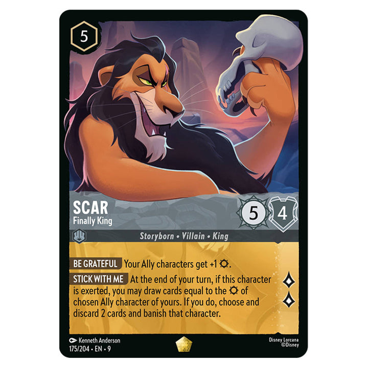 Lorcana - Fabled - Scar - Finally King (Legendary) - 175/204