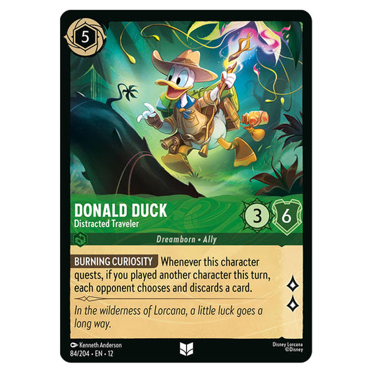 Lorcana - Wilds Unknown - Donald Duck - Distracted Traveler (Uncommon)