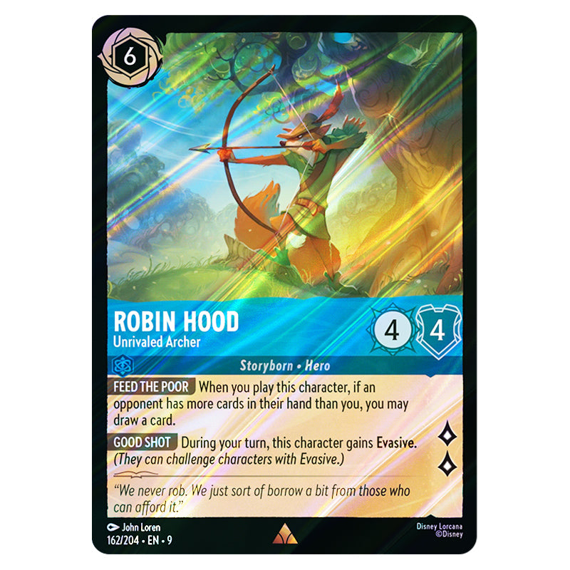 Lorcana - Fabled - Robin Hood - Unrivaled Archer (Rare) - 162/204 (Foi