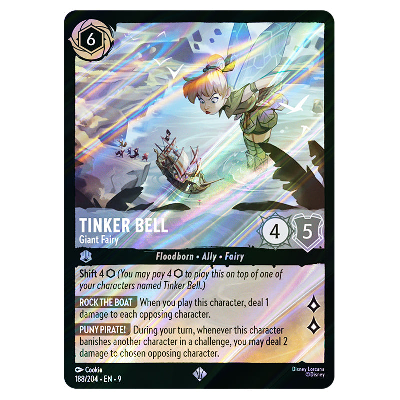 Lorcana - Fabled - Tinker Bell - Giant Fairy (Super Rare) - 188/204 (F