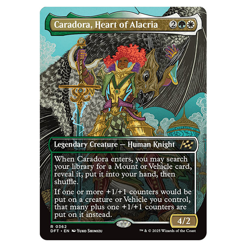 Magic The Gathering - Aetherdrift - Caradora, Heart of Alacria (Border