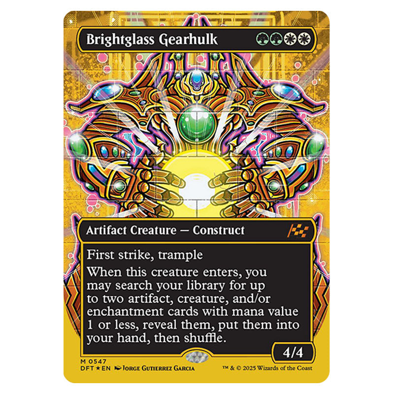 Magic The Gathering - Aetherdrift - Brightglass Gearhulk (Borderless F