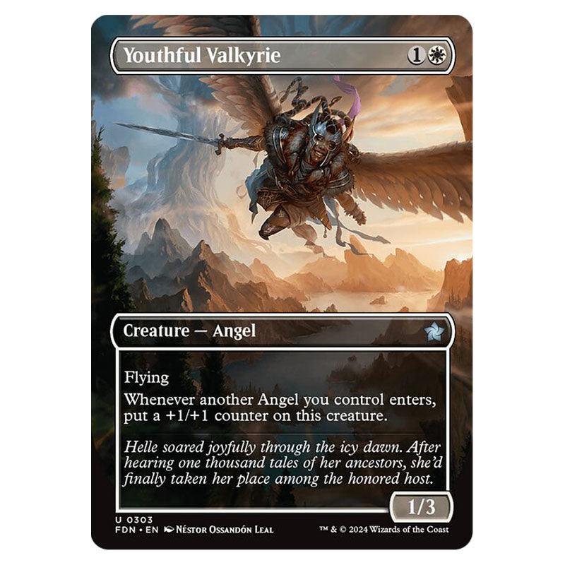 Magic The Gathering - Foundations - Youthful Valkyrie (Borderless Card