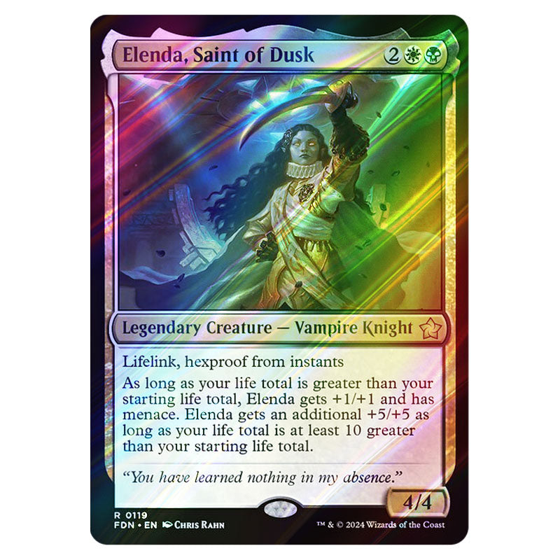 Magic The Gathering - Foundations - Elenda, Saint of Dusk - 0119 (Foil