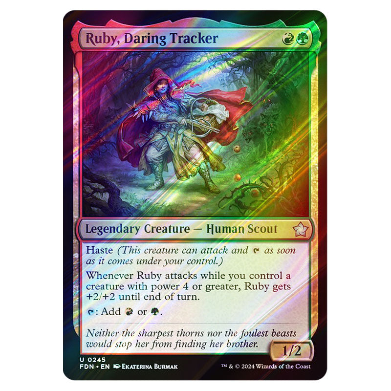 Magic The Gathering - Foundations - Ruby, Daring Tracker - 0245 (Foil)