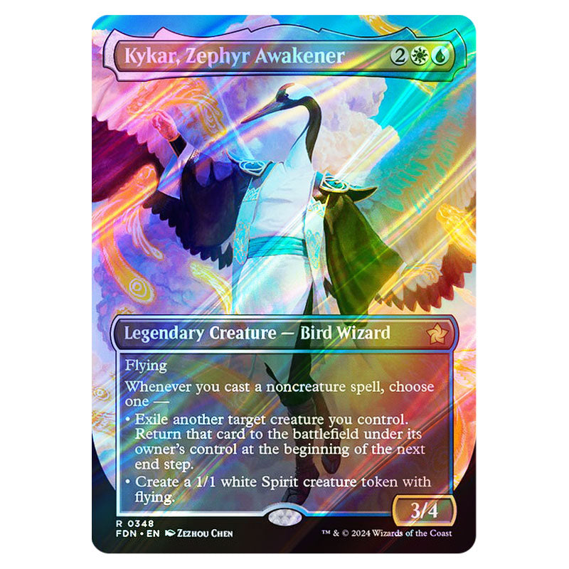 Magic The Gathering - Foundations - Kykar, Zephyr Awakener (Borderless