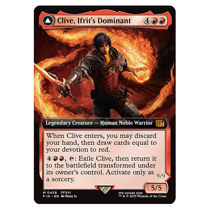 Magic The Gathering - Universes Beyond - Final Fantasy - Clive, Ifrit'