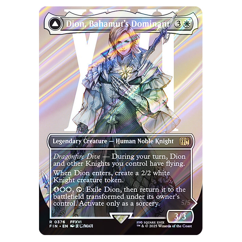 Magic The Gathering - Universes Beyond - Final Fantasy - Dion, Bahamut