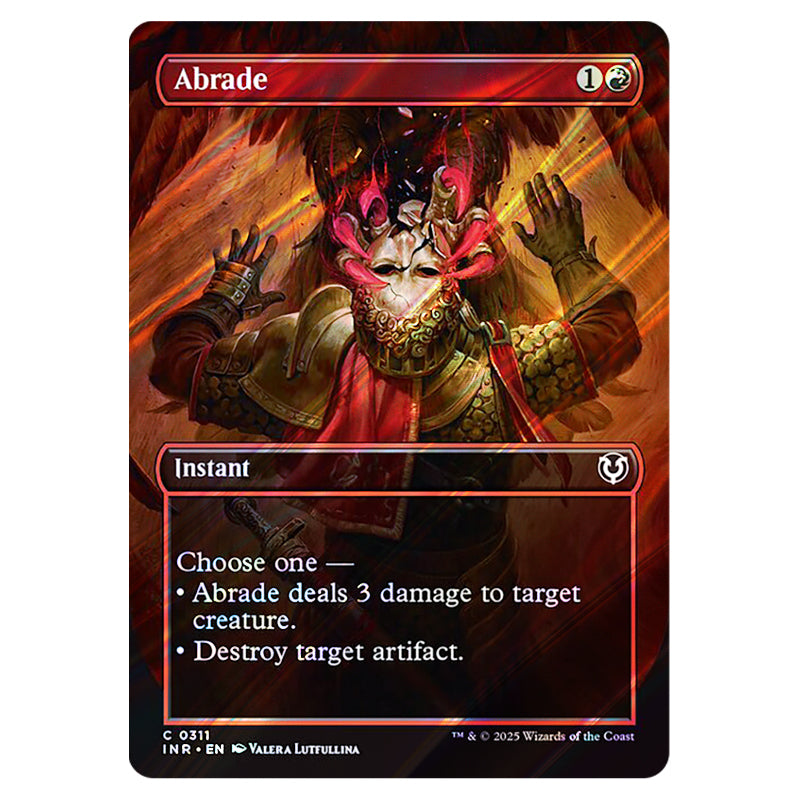 Magic The Gathering - Innistrad Remastered - Abrade (Borderless Card)
