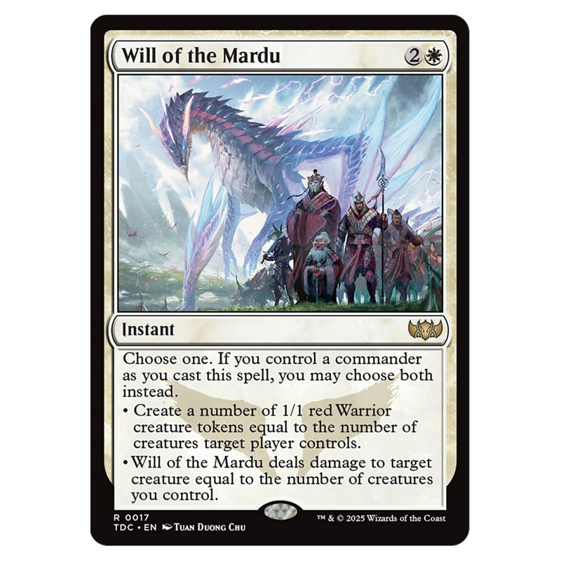 Magic The Gathering - Tarkir: Dragonstorm Commander - Will of the Mard