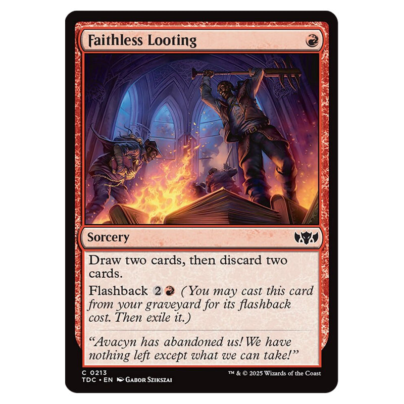 Magic The Gathering - Tarkir: Dragonstorm Commander - Faithless Lootin
