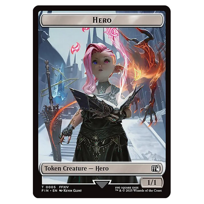 Magic The Gathering - Universes Beyond - Final Fantasy - Tokens - Hero