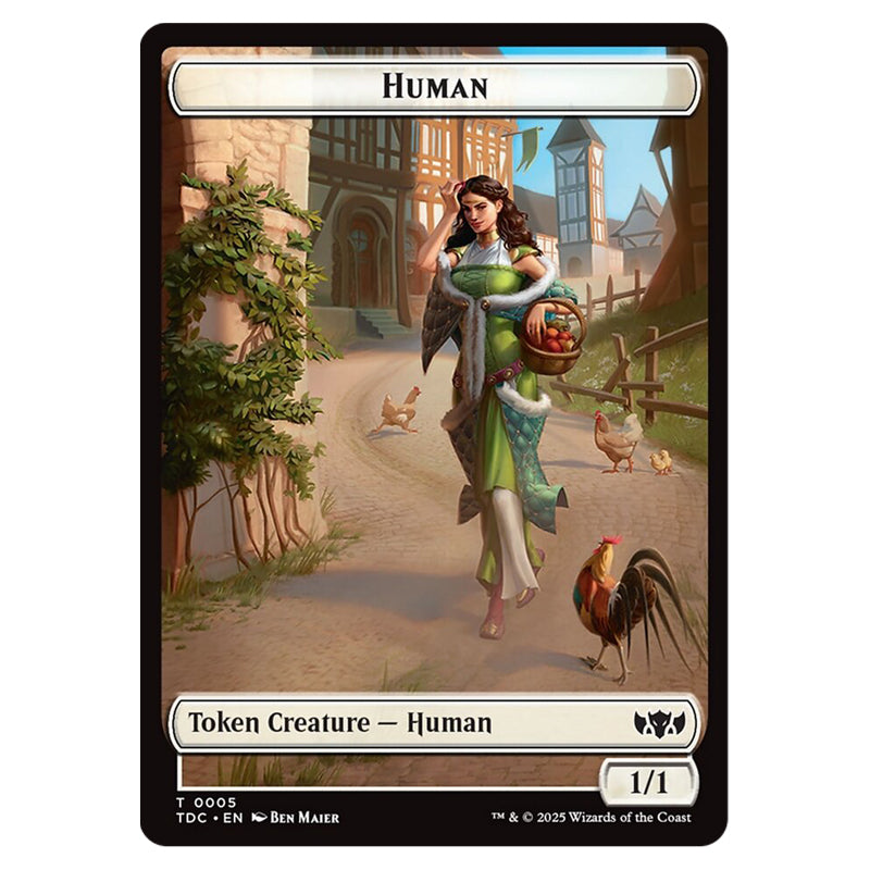 Magic The Gathering - Tarkir: Dragonstorm Commander Tokens - Human - 0