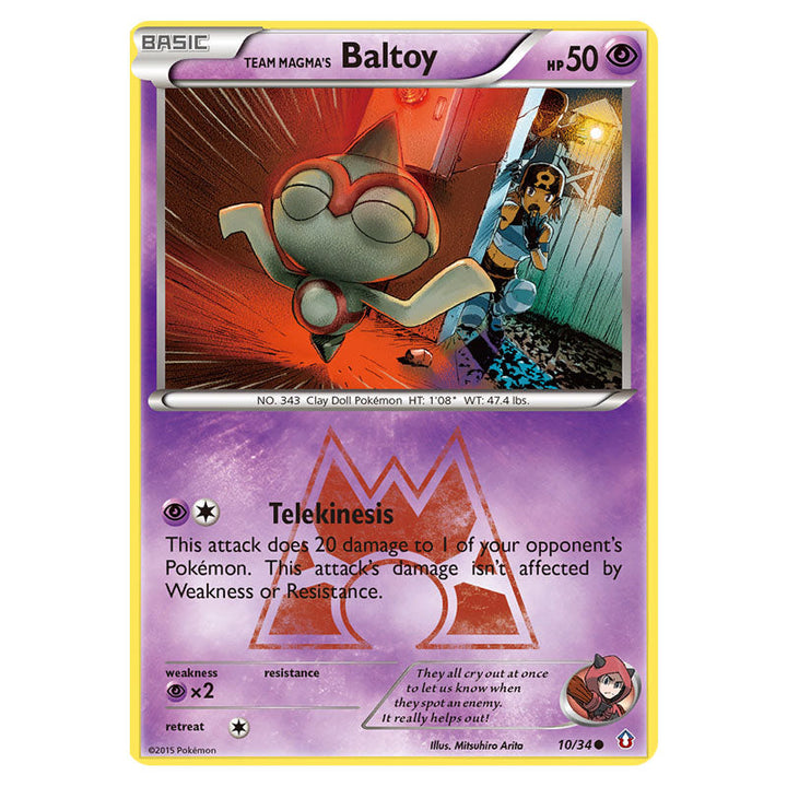 Pokemon - XY - Double Crisis - Team Magma's Baltoy - 10/34