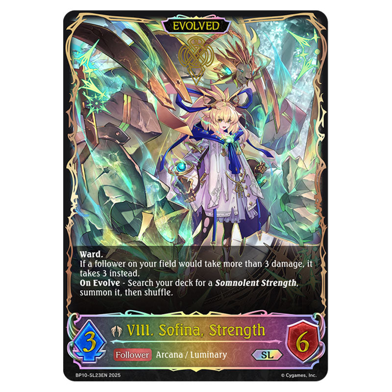 Shadowverse Evolve - Gods of the Arcana - VIII. Sofina, Strength - BP1