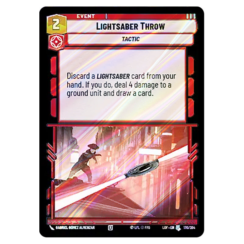 Star Wars Unlimited - Legends of the Force - Lightsaber Throw (Uncommo