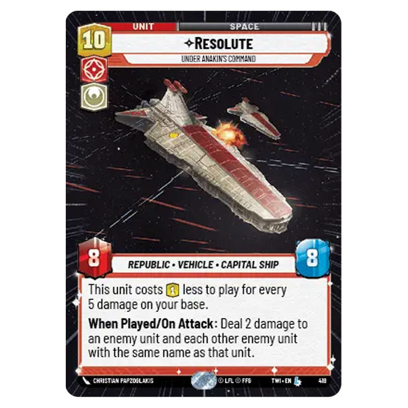 Star Wars Unlimited - Twilight of the Republic - Resolute Under Anakin