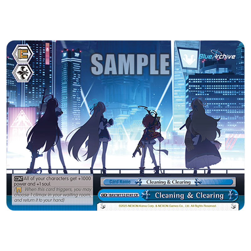 Weiss Schwarz - Blue Archive - Cleaning & Clearing (CR) BAV/W112-E141