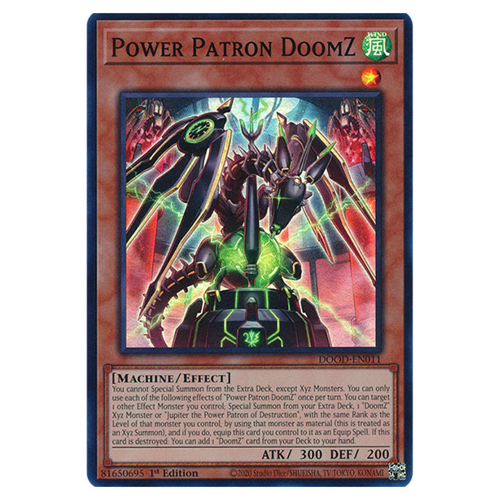 Yu-Gi-Oh! - Doom of Dimensions - Power Patron DoomZ (Super Rare) DOOD-