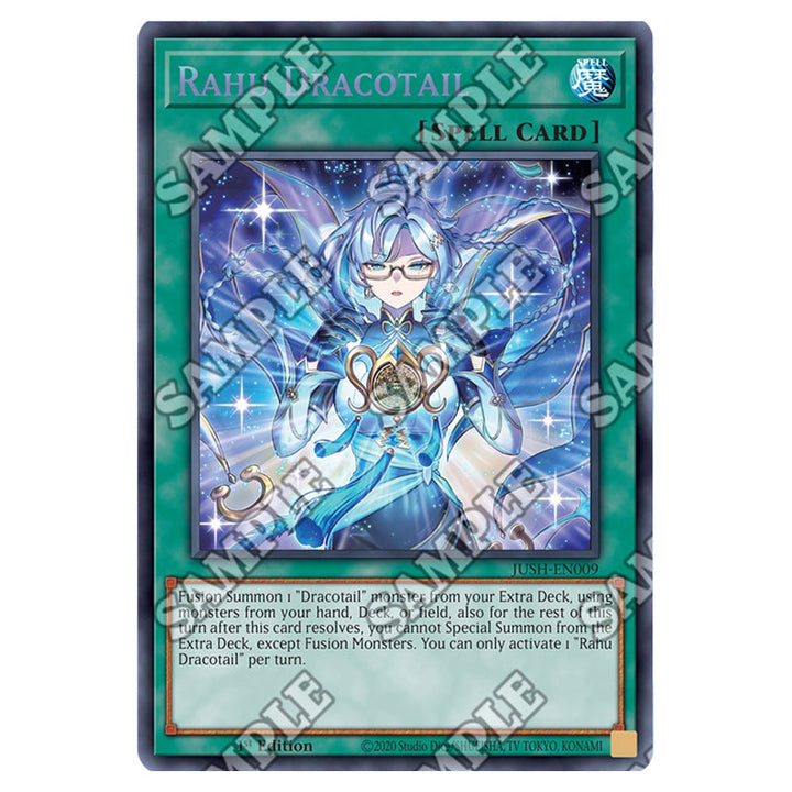 Yu-Gi-Oh! - Justice Hunters - Rahu Dracotail (Collector's Rare) JUSH-E