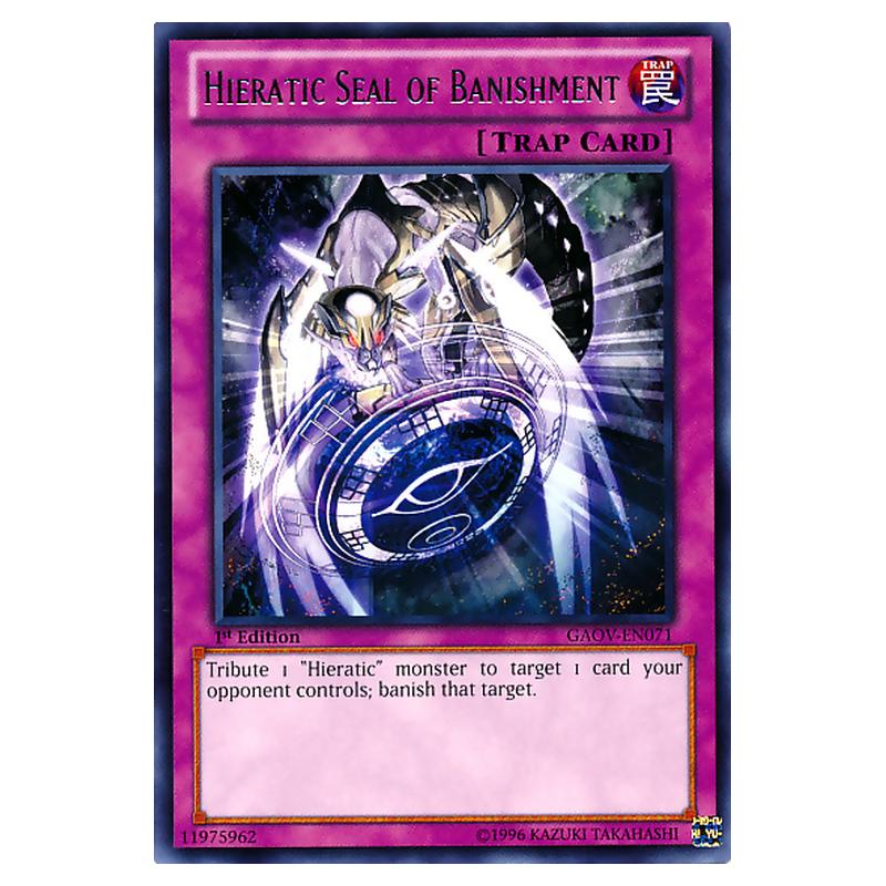 Yu-Gi-Oh! - Galactic Overlord - Hieratic Seal of Banishment (Rare) GAO