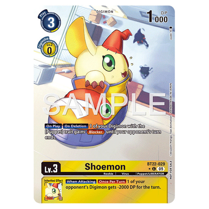 Digimon Card Game - Cyber Eden - Shoemon - (Alternate Art) - BT22-029a