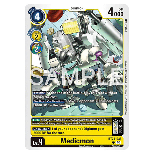 Digimon Card Game - BT-24: Time Stranger - Medicmon - (C) - BT24-036