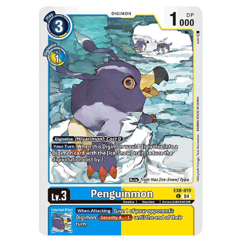 Digimon Card Game - EX08 - Chain of Liberation - Penguinmon - (C) - EX