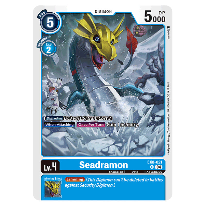 Digimon Card Game - EX08 - Chain of Liberation - Seadramon - (U) - EX8