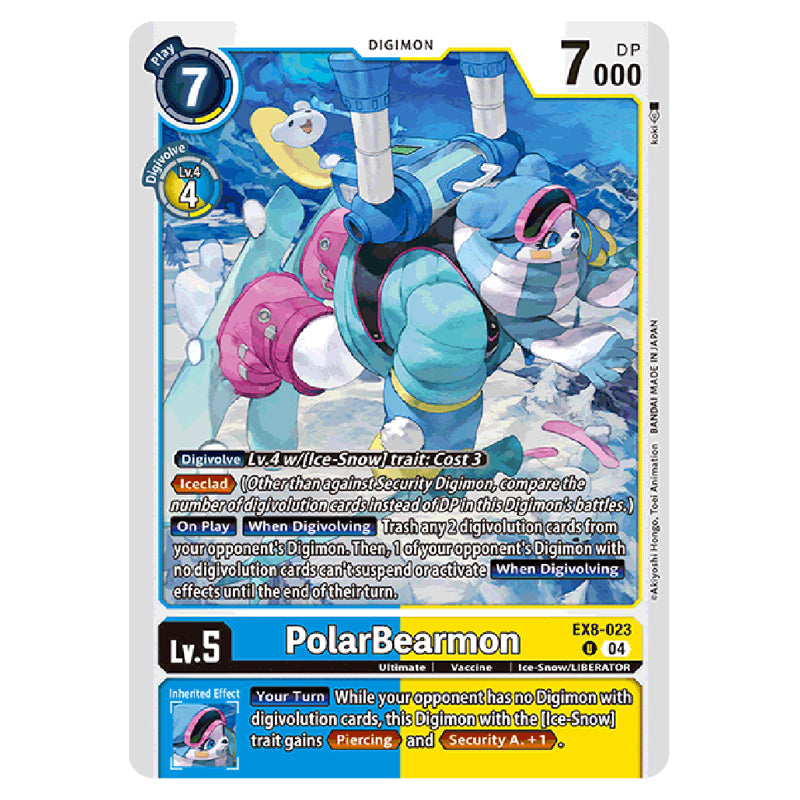 Digimon Card Game - EX08 - Chain of Liberation - PolarBearmon - (U)