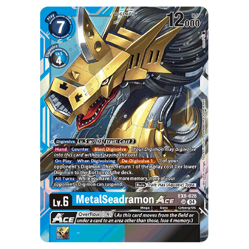 Digimon Card Game - EX08 - Chain of Liberation - MetalSeadramon - (SR)
