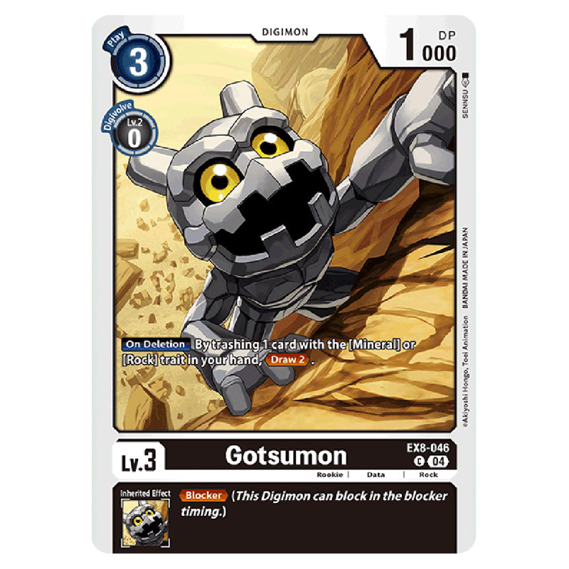 Digimon Card Game - EX08 - Chain of Liberation - Gotsumon - (C) - EX8-