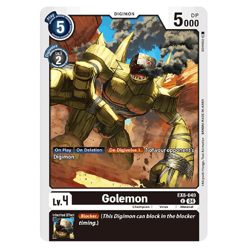 Digimon Card Game - EX08 - Chain of Liberation - Golemon - (C) - EX8-0