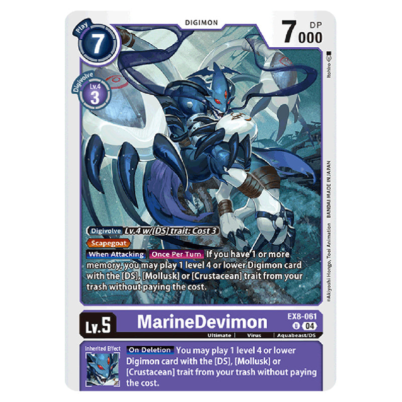 Digimon Card Game - EX08 - Chain of Liberation - MarineDevimon - (U)