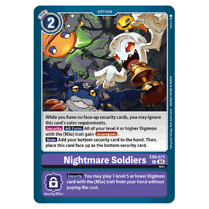 Digimon Card Game - EX08 - Chain of Liberation - Nightmare Soldiers