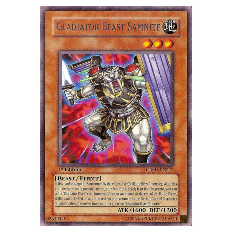 Yu-Gi-Oh! - Crimson Crisis - Gladiator Beast Samnite (Rare) CRMS-EN027