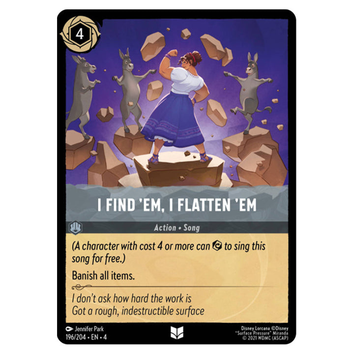 Lorcana - Ursula's Return - I Find 'em, I Flatten 'em (Uncommon) - 196