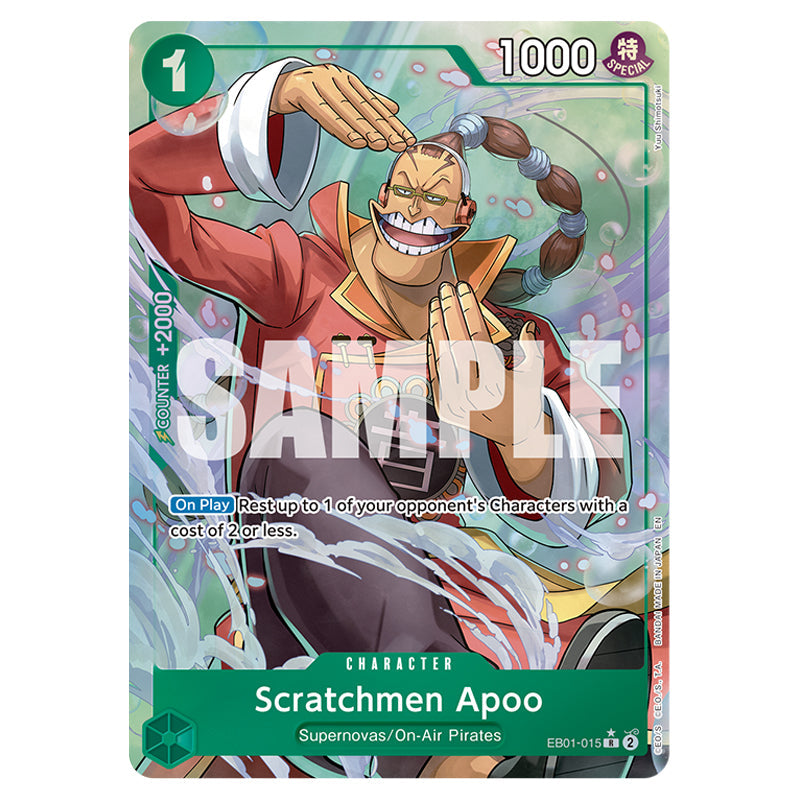 One Piece - Premium Booster 02 - Scratchmen Apoo (Rare) - EB01-015a