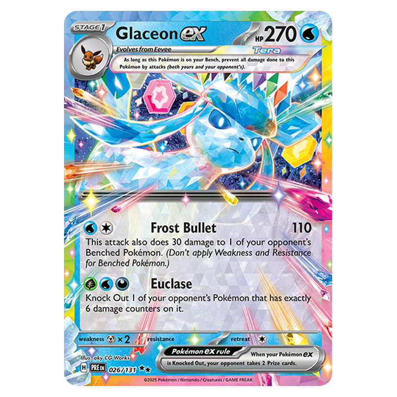 Pokemon - Scarlet & Violet - Prismatic Evolutions - Glaceon ex - 026/1