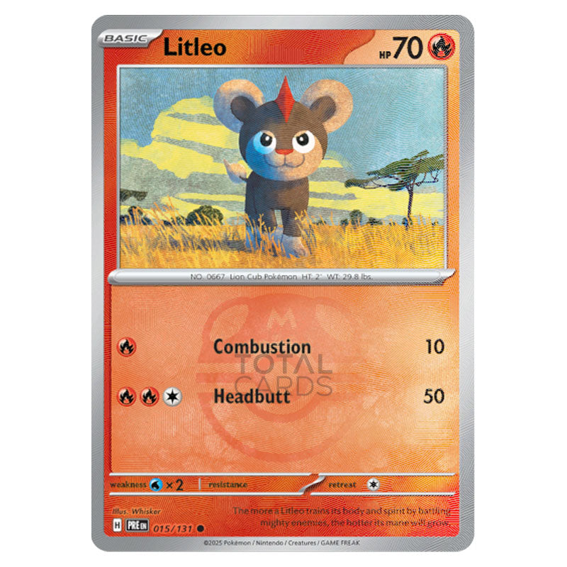 Pokemon - Scarlet & Violet - Prismatic Evolutions - Litleo - 015/131